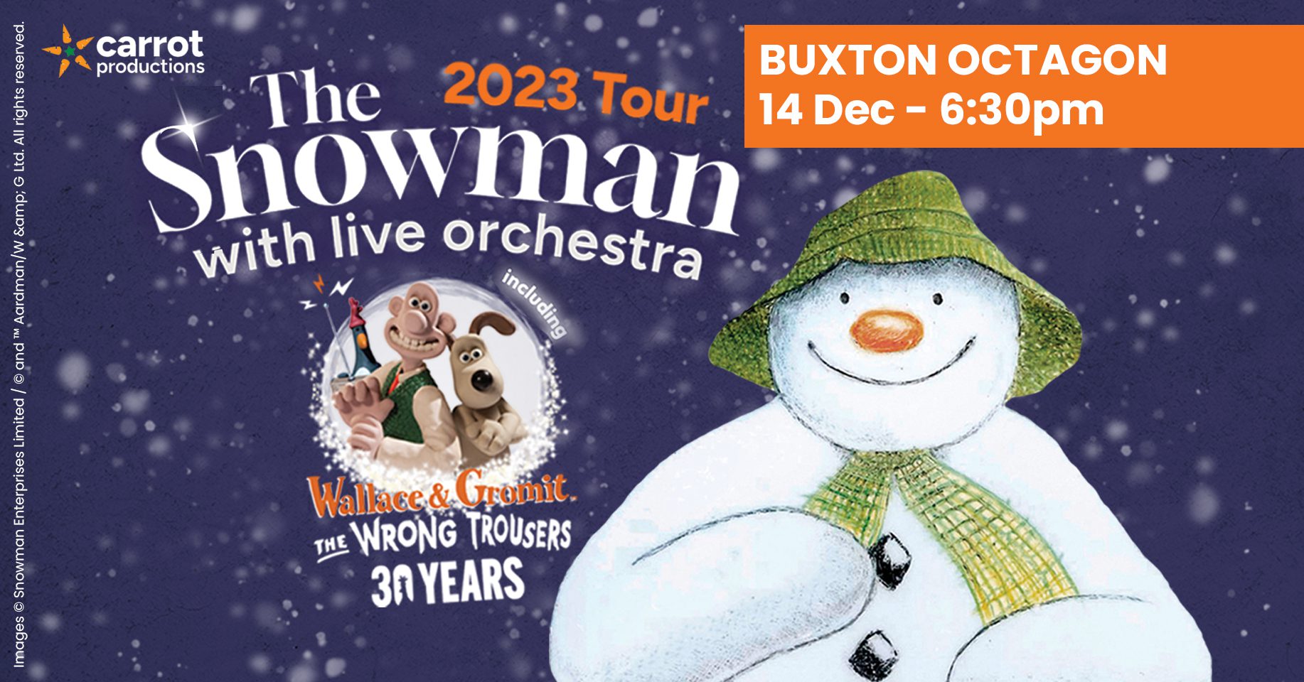 The Snowman Tour 2023 with live orchestra - Events at Pavilion Gardens ...